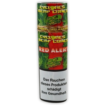 Cyclones Hemp Blunt Cones Red-Alert 2er Pack