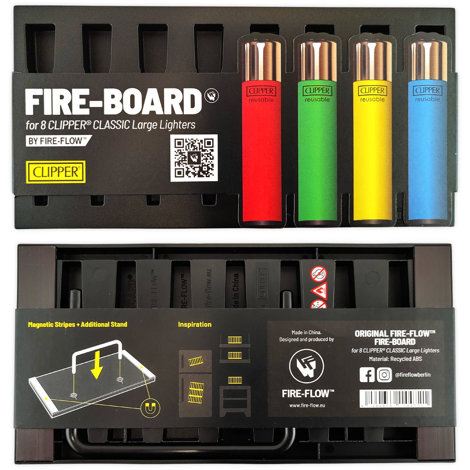 Clipper FIRE-BOARD für 8 Clipper Large Feuerzeuge