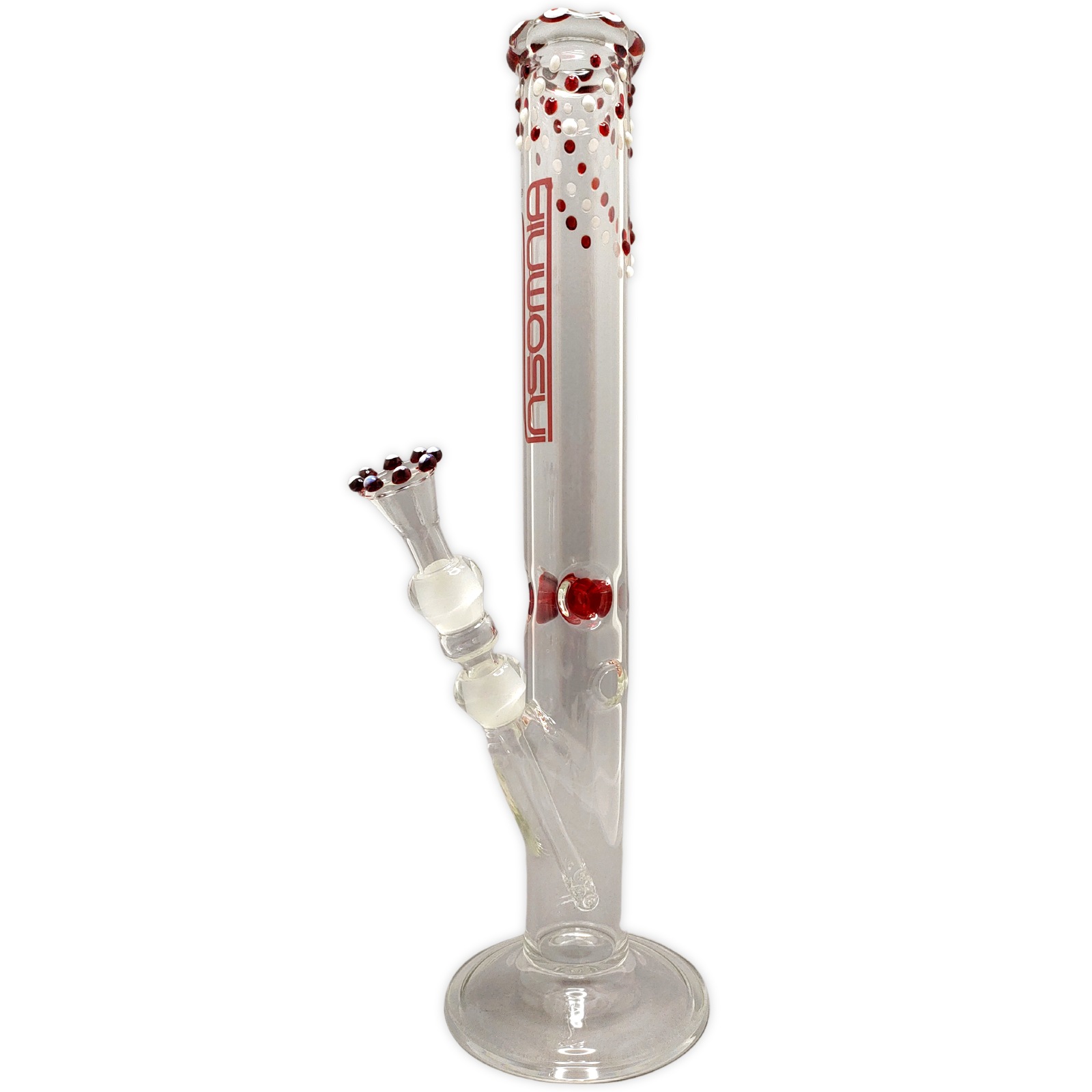 Glasbong Insomnia Colour Red/White 45cm 18.8