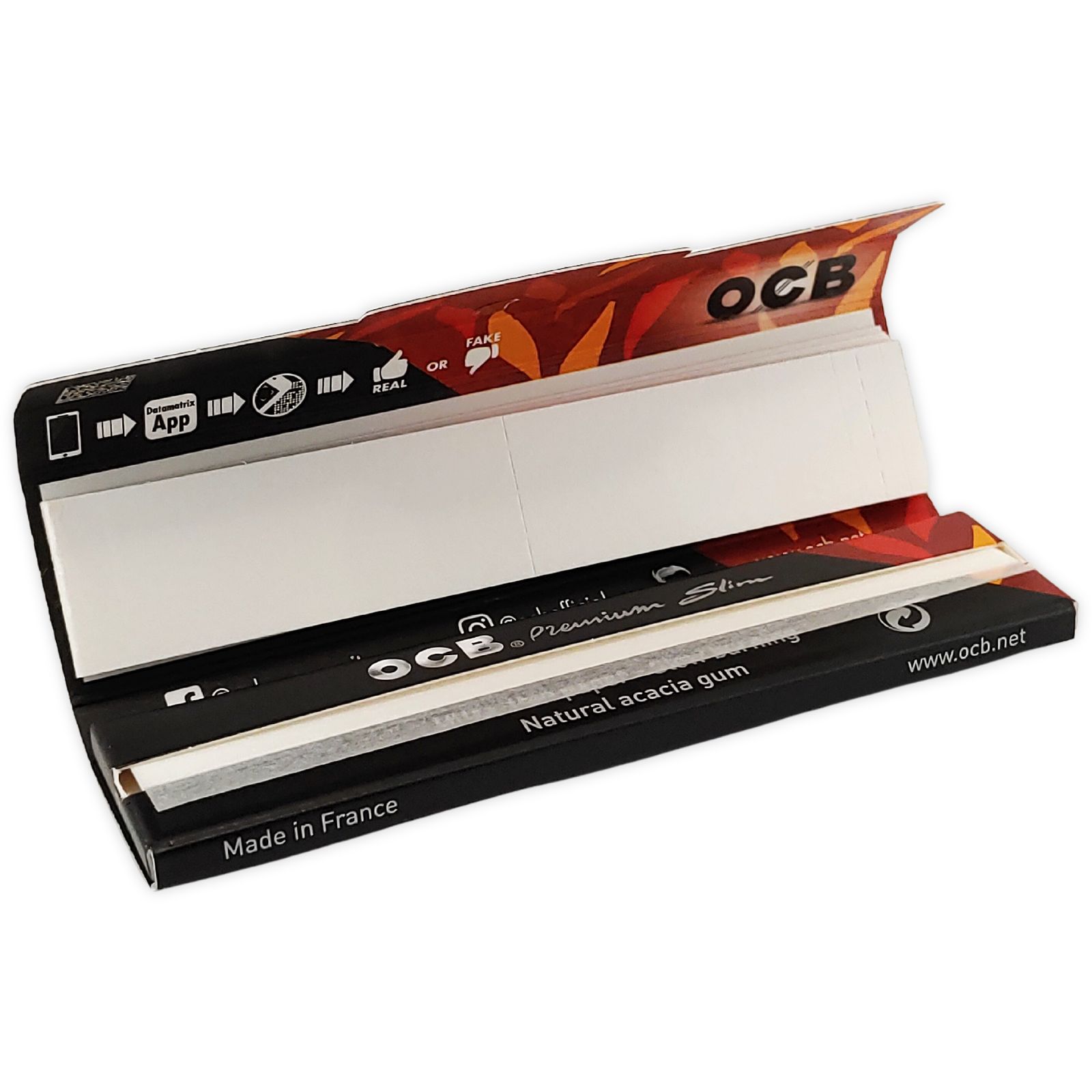 OCB Longpaper + Tips King Size Slim Premium Schwarz
